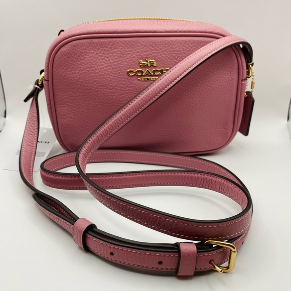 Coach | Bags | Coach Leather Mini Jamie Camera Bag Crossbody True Pink ...